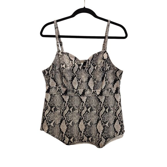 torrid | Tops | Torrid Snake Print And Black Lace Cami Top | Poshmark